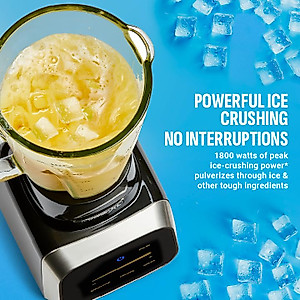 PowerXL Smart Pro Blender, BL6018, Smart Sensing Technology for Smooth Blends, Frappés, Salsas, 1800 Watts & 68 oz. Glass Pitcher