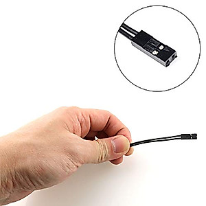 DGZZI Black 10K Temperature Water Stop Sealing Plugs G1/4 Water Cooling Plug with Dupont 2 Needle