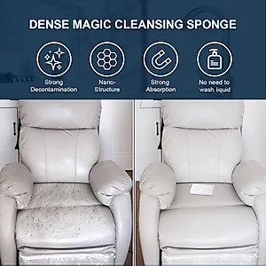 Magic Sponge Eraser,POWOBEST 50 Pack 2X Density Extra Thick Melamine Sponge,Household Extra Large Cleaning Pads，Melamine Foam, No Scratches Cleaning Sponge,Multi-Purpose Bathroom,Floor, Kitchen