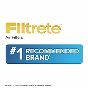 Filtrete 18x18x1 AC Furnace Air Filter, MERV 12, MPR 1500, CERTIFIED asthma & allergy friendly, 3 Month Pleated 1-Inch Electrostatic Air Cleaning Filter, 6-Pack (Actual Size 17.81x17.81x0.78 in)
