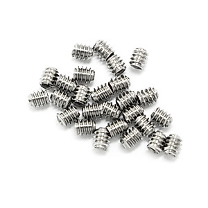 Pro Bamboo Kitchen 25pcs 304 Stainless Steel Full Thread Cup Point Grub Screws #4-40x1/8" Hexagon Hex Socket Set Screws