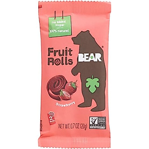 Bear Apple-Pear Strawberry Fruit Rolls, 0.7 oz