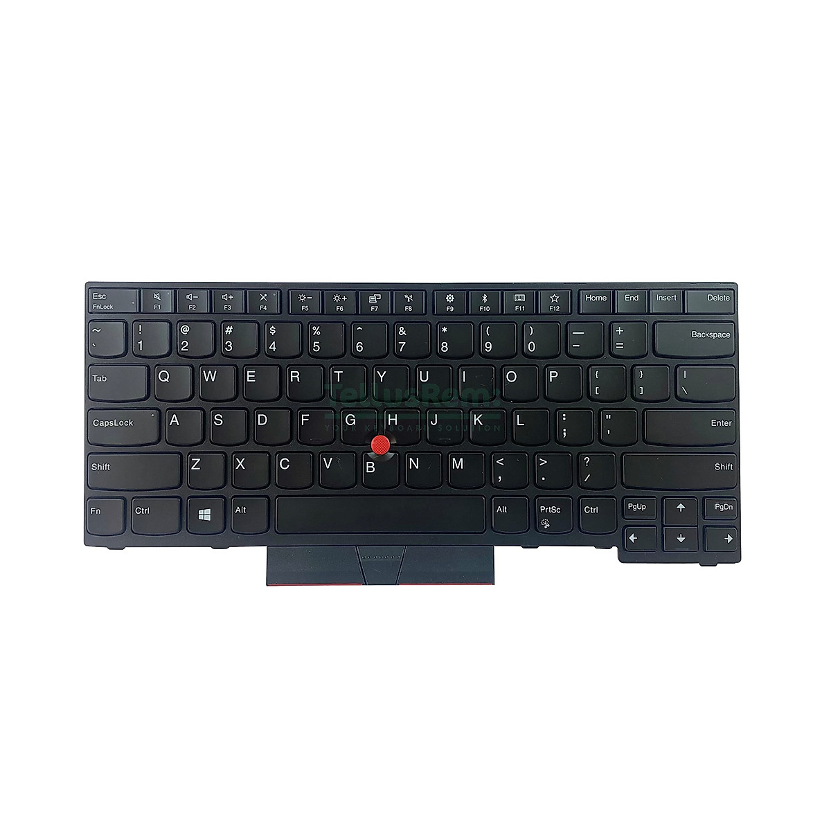 TellusRem Replacement Lenovo T480s Regular Black - US Non-Backlit Keyboard for Lenovo Thinkpad T480s, T490, E490, L480, L490, L380, L390, L380 Yoga, L390 Yoga, E490, E480