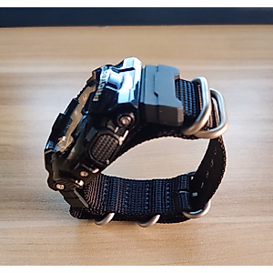 Lijinlan Military Ballistic Nylon Strap Replacement G-Shock Watch Bands Compatible with Casio G-Shock Watch Model GW100/GA100/GA400/GD120/ DW-D5500 /DW5600E/ DW6900/DW-9052/GWM5610/GW9400 (Black)