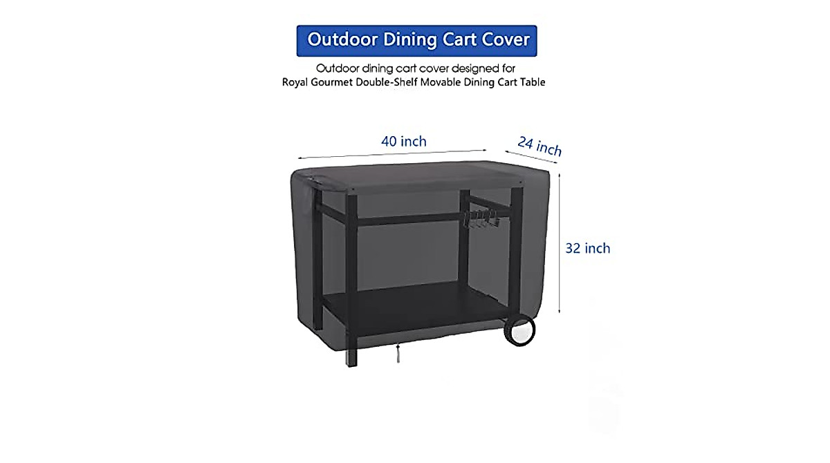 Jungda Outdoor Table Cover for Movable Dining Carts