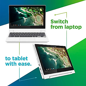 Lenovo Chromebook Flex, MediaTek MT8173C Processor, 4GB LPDDR3, 192GB Storage Space(64GB eMMC + 128GB Micro SD), Chrome OS, Blizzard White