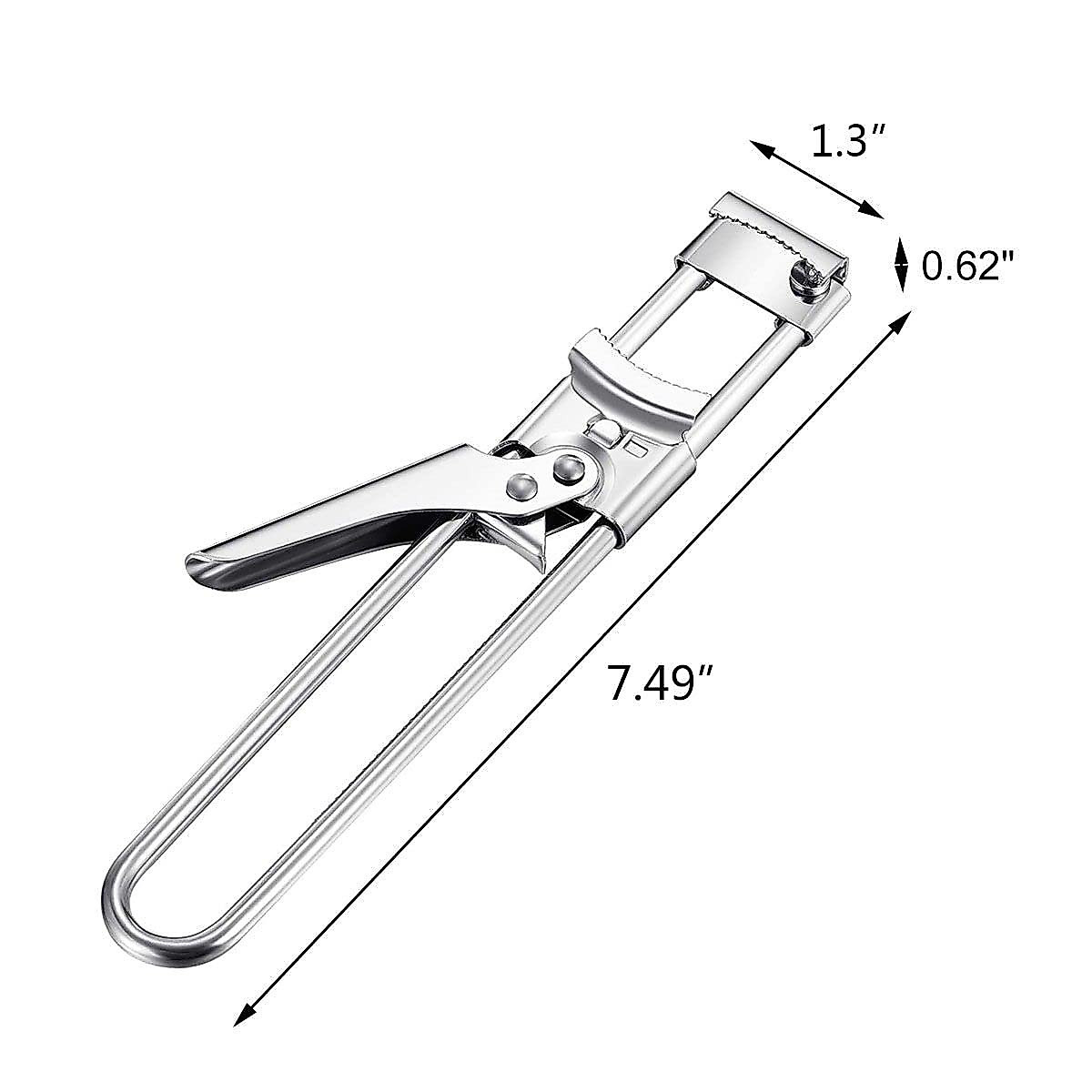 Fullofcarts Jar Opener - Adjustable Multifunctional Stainless Steel Can Opener Jar Lid Gripper - Jar Opener for Weak Hands, Senior Arthritis (1Pcs)