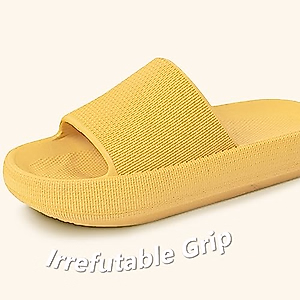 Menore Cloud Slippers for Women and Men Quick Drying, EVA Open Toe Soft Slippers, Non-Slip Soft Shower Spa Bath Pool Gym House Sandals for Indoor & Outdoor