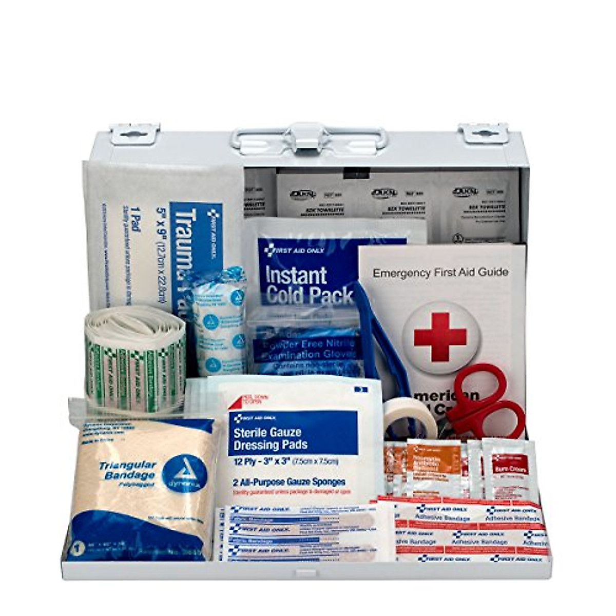 First Aid Only 9302-25M 25-Person Contractor's Emergency First Aid Kit for Home Renovation, Job Sites, and Construction Vehicles, 178 Pieces