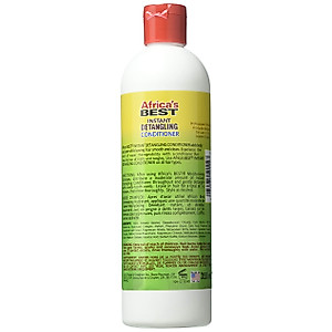 AFRICA'S BEST Instant Detangling Conditioner, 12 Oz, Brown, 1-104-12-1200