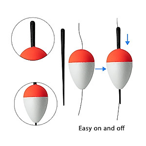 Fishing Bobbers Kit Slip Floats Set Rig Jig Heads Hook Soft Lures Adjustable Popping Cork Fishing Tackle Gear