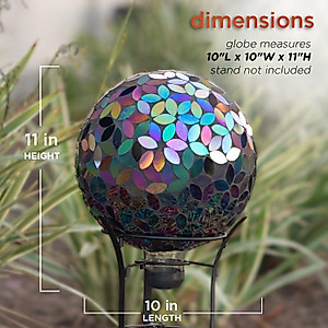 Alpine Corporation GRS122 Gazing Globe, 10"L x 10"W x 12"H, Purple