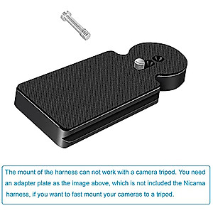 Nicama Dual Shoulder Camera Strap for Two-Cameras, Carrier Chest Harness Vest with Mounting Hubs & Backup Safety Straps for DSLR Canon 6D 5D2 5D3 Nikon D800 D810 Sony A7S Sigma Olympus