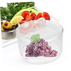 SECFOU Soup Bowl Fruit Bowl with Lid Trifle Bowl Glass with Lid Mixing Bowls Glass Vegetable Bowl Casserole Dish Glass Bowls with Lids Fruit Bowl for Restaurant Bowl for Home Clear Bowls