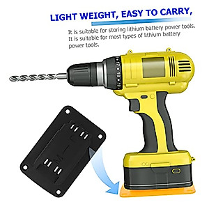 VILLCASE 18 Pcs Drill Tool Holder Drill Storage Dock Bracket Tool Holders Drill Tools Holder Drill Tool Fixing Bracket Drill Tool Brackets Hanger Stand Lithium Battery Mount Abs M18