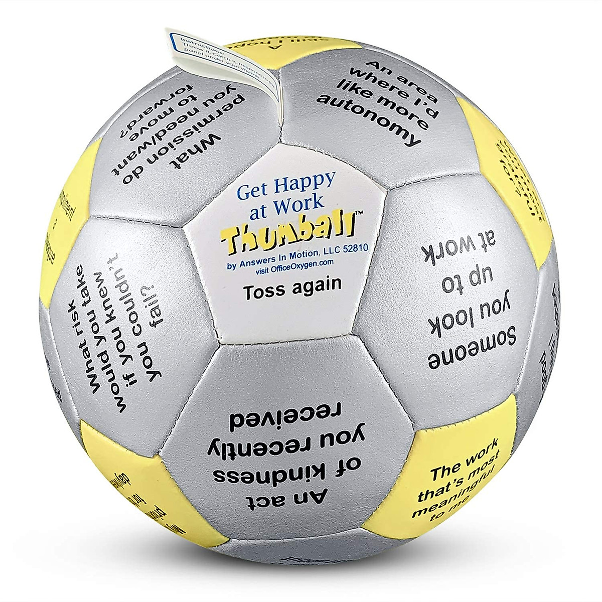 Office Oxygen Trainers Warehouse Thumball Bundle | Conversation Starter and Ice-Breakers Including Get Happy at Work, Getting to Know You, and Common Ground Thumballs