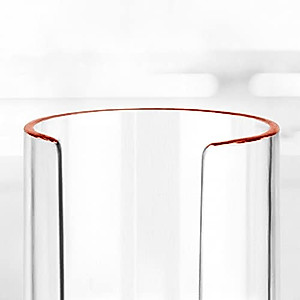 DecorRack Cosmetic Cotton Pad Holder for Vanity, Crystal Clear, Acrylic, Makeup Remover Cotton Rounds Organizer and Dispenser, Storage Display Rack with Lid