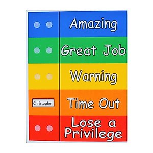 Multiple kid behavior chart for classroom behavior chart for kids at home color chart