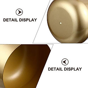 Happyyami All Golden Tool Modern Living Pot Decorative Room Simple Desktop Plan Patio Home Iron Decor Bonsai Wedding Garden Gardening Hole Cactus House Table Flower Metal Flowers Plant