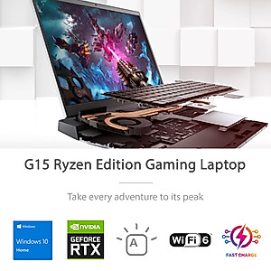 Dell G15 Ryzen Edition Gaming Laptop, 15.6-inch FHD 165Hz LED-Backlit Display, AMD Ryzen 7 5800H (8-Core), RTX 3060 6G GDDR6, 32GB RAM, 1TB SSD, Backlit Keyboard, WiFi 6, Win 10 Home (Renewed)