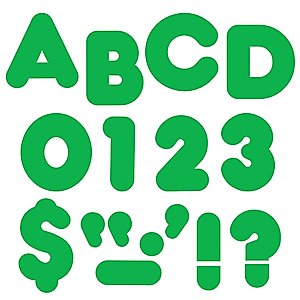 TREND enterprises, Inc. Green 4" Casual Uppercase Ready Letters