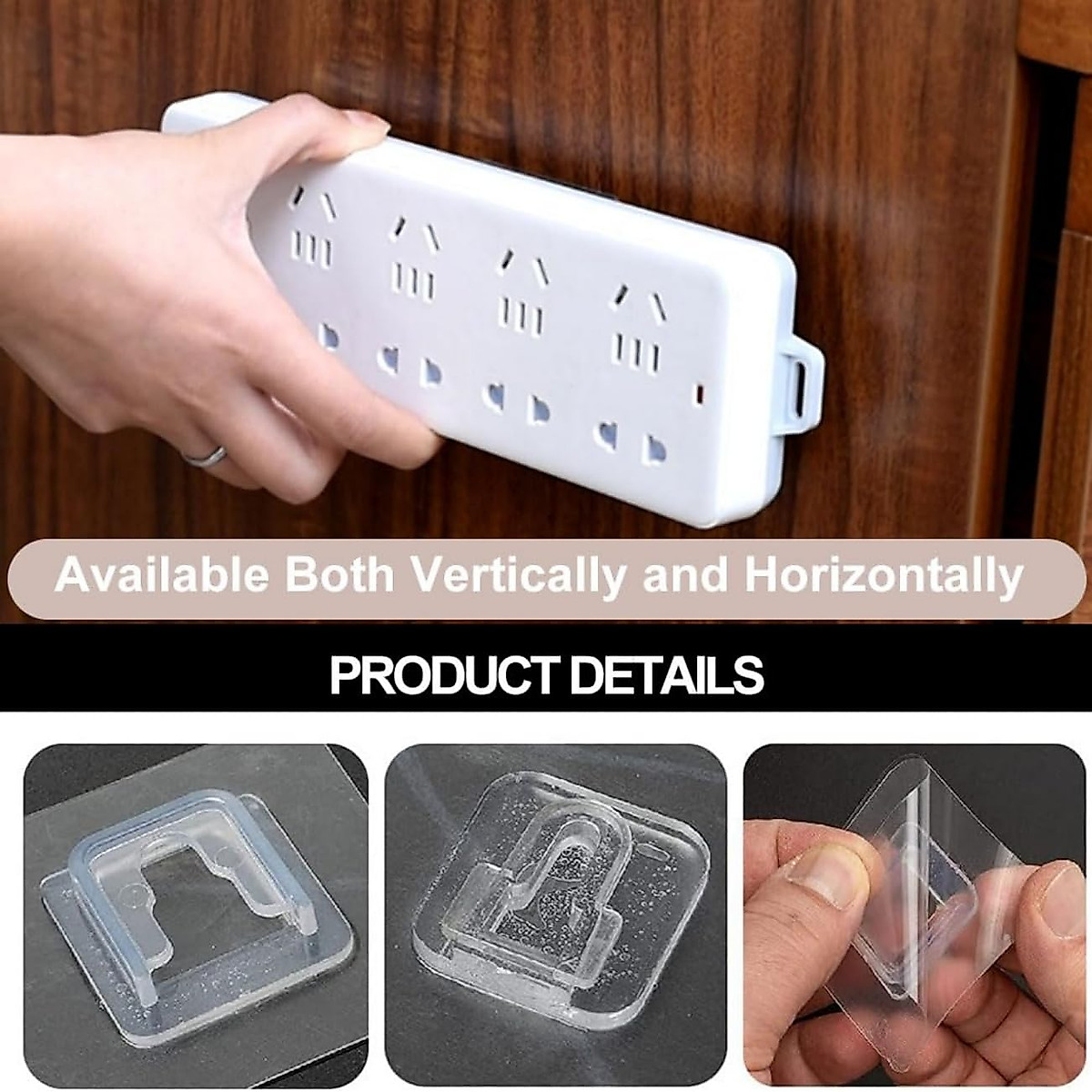 Nertmon Double Sided Adhesive Hooks 20 Set |Double Sided Wall Hook Wall Hooks for Hanging, Self Adhesive Hooks|No Nails Picture Hangers for Bathroom Kitchen Office Hanging