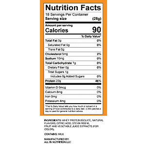 WICKED Protein Powder, Clear Whey Isolate, 23g Protein, 95 Calories, Refreshing Juice, Clean Label Project Certified, Gluten Free, Post Workout Recovery, Protein for Women and Men (Tropical Punch)