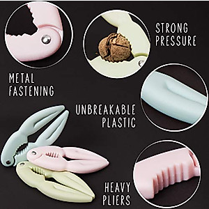 Nut Crab Lobster Crackers Tools Set - Crab Crackers and Tools for Crab Legs - Seafood Opener Tool Set