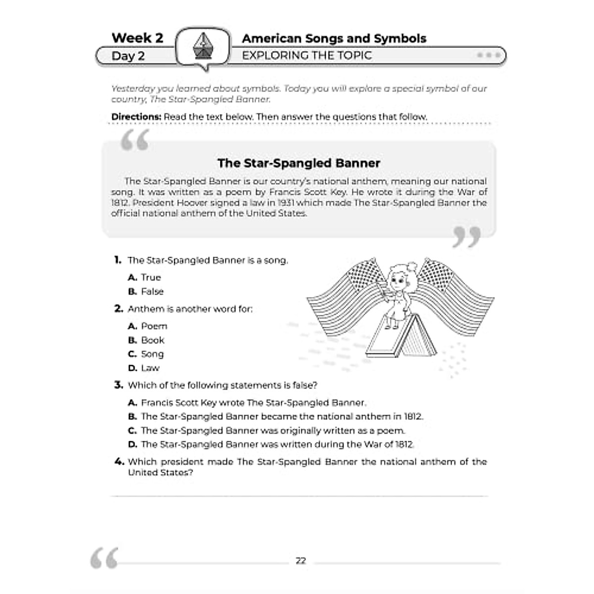 1st Grade Social Studies: Daily Practice Workbook | 20 Weeks of Fun Activities | History | Civic and Government | Geography | Economics | + Video ... Each Question (Social Studies by ArgoPrep)