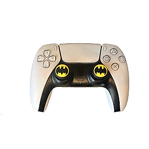 Esports Discounts DC Comics Controller Thumb Grip Silicone Caps Compatible for Playstation PS5 PS4 Pro Slim PS3 Xbox One 360 Series S X Switch Pro Controller Batman - Two Controller Pack