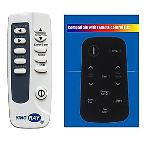 Replacement for Kenmore Air Conditioner Remote Control 5304476181 for Model 253.70121013 253.70121014 253.70121015 253.70121016 253.70128 253.70128110 253.70128111 253.70151 253.70151010 253.70151011