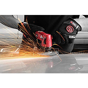 Chicago Pneumatic CP9121BR - Air Grinder Tool, Welder, Woodworking, Automotive Car Detailing, Stainless Steel Polisher, Heavy Duty, Right Angle Grinder, 5 Inch (125 mm), 0.8 HP / 600 W - 12000 RPM