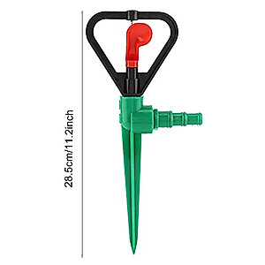 Lawn Spray, Corrosion Resistance Easy to Adjust and Control Low Water Pressure Spray Pattern 360 Degree Dripper, Adjustable Sprayer Stake for Balcony Garden