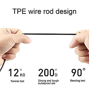 OCUhome Earbuds, Earbud Headphones with Microphone, S360 Sleeping Wired Earphones Anti-Noise in-Ear Sports Running Bass Earplugs for Phone/PC Black