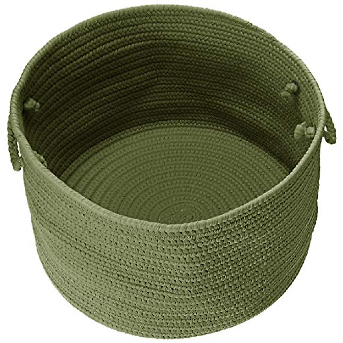 Colonial Mills BR69 18 by 18 by 12-Inch Boca Raton Solid Storage Basket, Moss Green