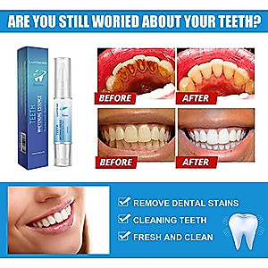 LANTHOME Teeth Whitening Pen - Teeth Whitening Essence Pen, Herbaluxy Teeth Whitening Gel, Travel Tooth Whitening Pen, Beautiful White Smile (3pcs)