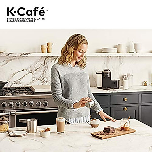 Keurig K-Café Single Serve & Carafe Coffee Maker with Illy Coffee Intenso Dark Roast Coffee Pods, 32 K-Cup Pods