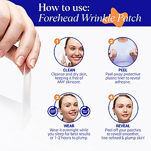 Wrinkles Schminkles Forehead Wrinkle Patches - Reusable Silicone Smoothing Pads for Brow Lift, Wrinkle Smoothers, Reduce Frown Lines & Face Lift (2 Pack)