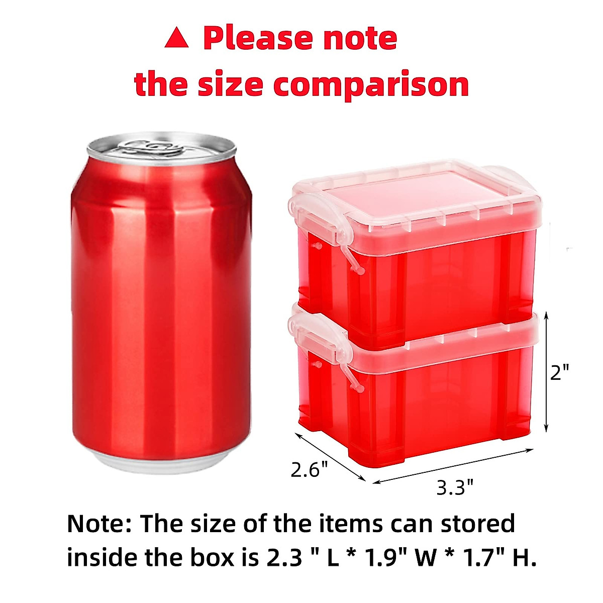 Hiceeden 24 Pack Mini Storage Bins - Versatile & Stackable