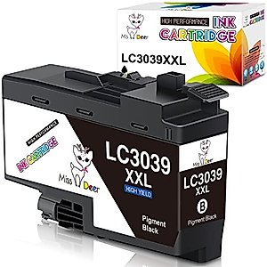 Miss Deer Compatible LC3039 Ink Cartridges Black Replacement for Brother 3039 XXL LC3039XXL LC3039BK LC3037XXL LC3037 for Brother MFC-J5845DW MFC-J5945DW MFC-J6545DW MFC-J6945DW Printers 1-Black