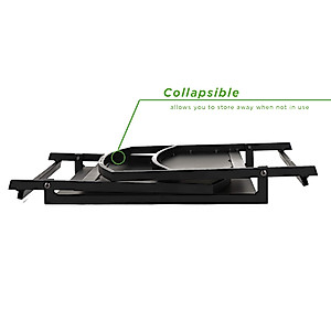 Mind Reader Firewood Storage Rack, Wood Stove, Fireplace Accessories, Fire Pit, Log Holder, 18.25" L x 12" W x 12.75" H, Black