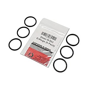 Captain O-Ring Replacement H-553/5308696 / P6000-C31 / A912809-0070A Orings for Zurn, Sloan, Royal/Regal, American Standard Flushometer Valve Tailpiece (6 Pack)