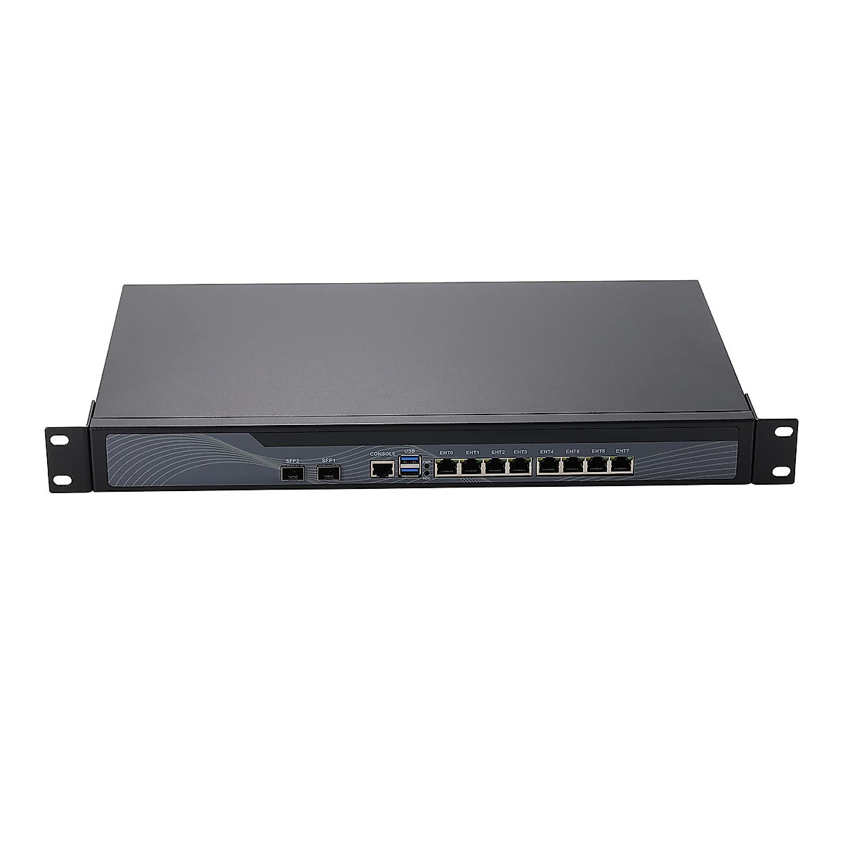 HUNSN 1U Rackmount Firewall, OPNsense, VPN, Network Appliance, 2th Gen Intel I7 2620M, 2640M, RS42, AES-NI, 8 x LAN, 2 x SFP+ 82599ES 10 Gigabit, 8G RAM, 128G SSD, 1TB HDD