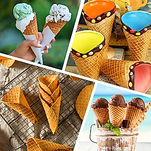 2PCS Pizzelle Roller, Ice Cream Cone Mold Cone Roller for DIY Pastry Dessert Cooking Kitchen Tool Decorating Baking Accessory Wooden