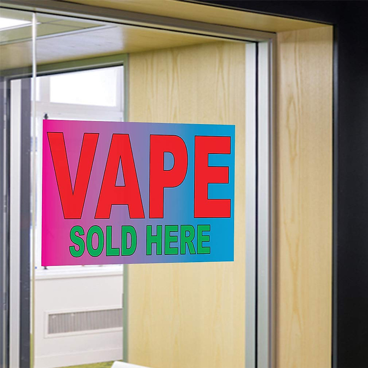 Decal Stickers Multiple Sizes Vape Sold Here Red Green Industrial Vinyl Safety Sign Label Business 36x24Inches