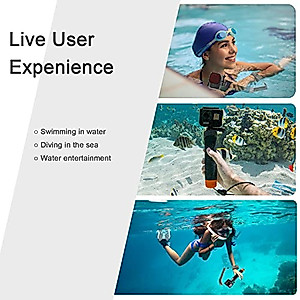 FitStill Waterproof Monopod Floating Hand Grip+Steel cored Safety Wrist Strap Rope for Go Pro Hero Session DJI Osmo and Other Action Cameras.Snorkeling Underwater Diving Selfie Pole Stick