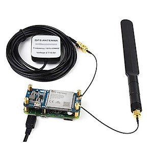 LTE Cat-4 4G / 3G / 2G GNSS Positioning Global Band HAT for Raspberry Pi Based on SIM7600G-H Wireless Communication Telephone Call SMS for Pi Zero/Zero W/PC @XYGStudy (SIM7600G-H 4G HAT (B))