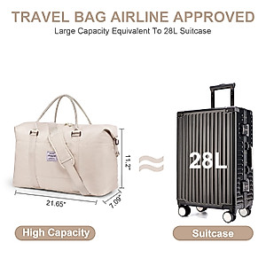 LOVEVOOK Weekender Bag for Women Cute Travel Tote Gym Duffel Bag with Toiletry, Carry On Bag Overnight Bag with Wet Pocket Hospital Bag for Labor and Delivery