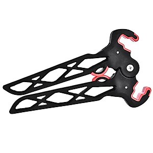 Archery Bow Stand Rack Folding Portable Compound Bow Clamp Kick Stand Holder Leg Rack Bracket Long/Short(Long) Archery Bow Stand for Compound Bow Bow Stand for Compound Bow