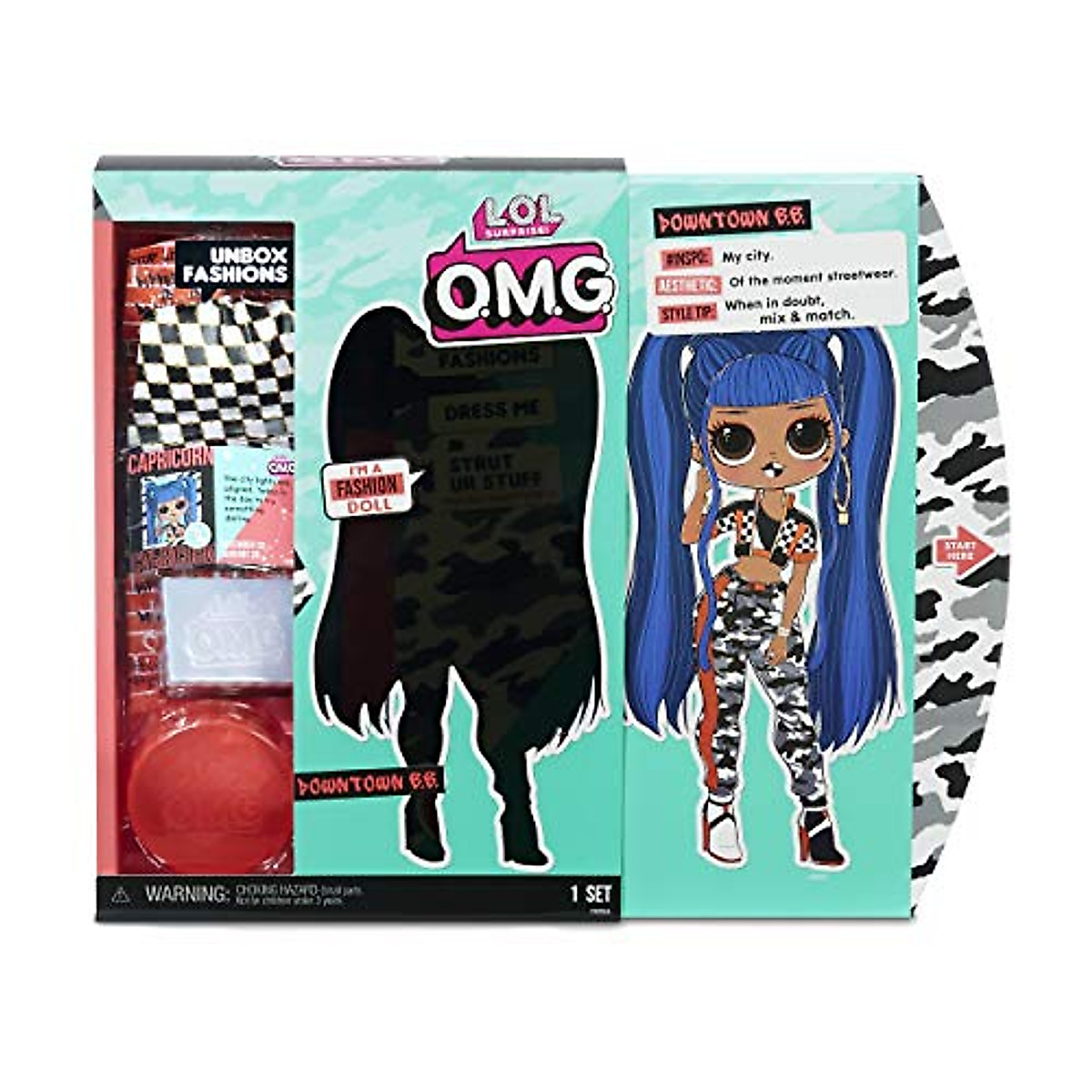 LOL Surprise OMG Downtown B.B. Fashion Doll with 20 Surprises